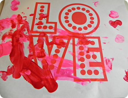 Easie Peasie Co: Wednesday Toddler Activity: Finger Painting Valentines